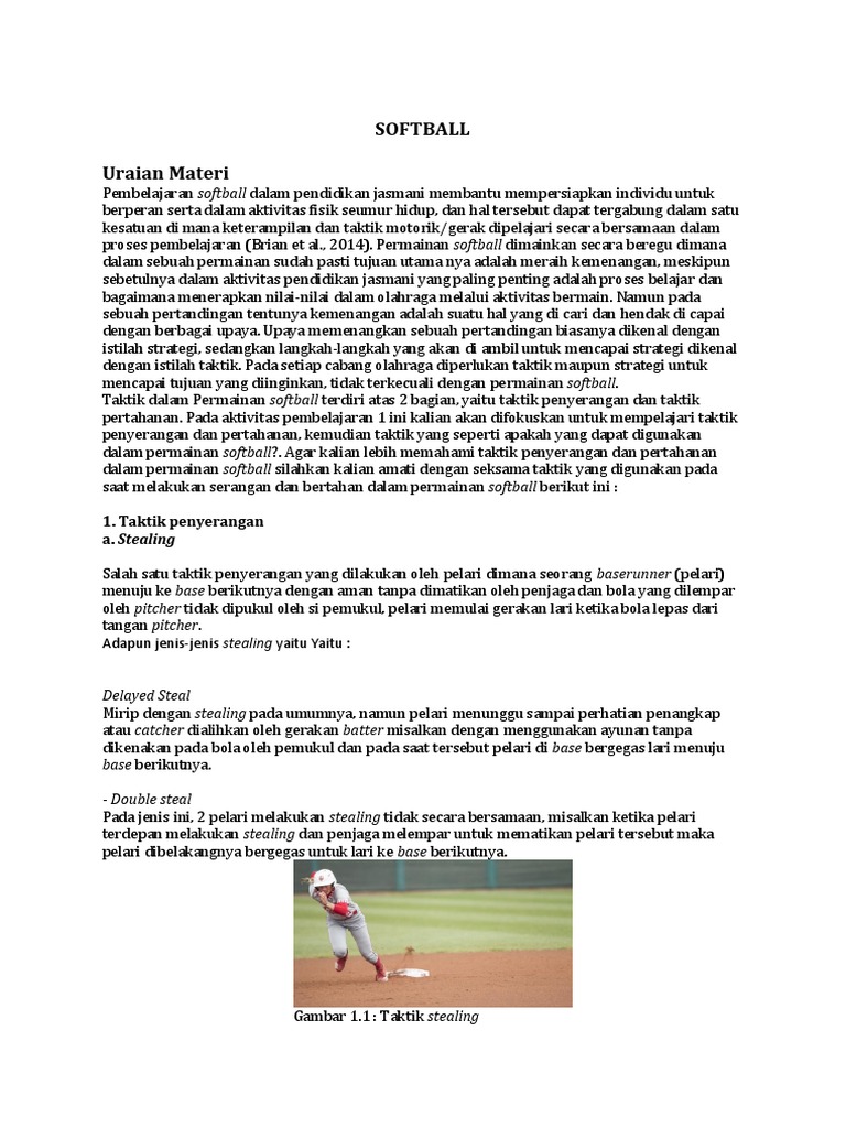 Softball | PDF | Olahraga & Rekreasi