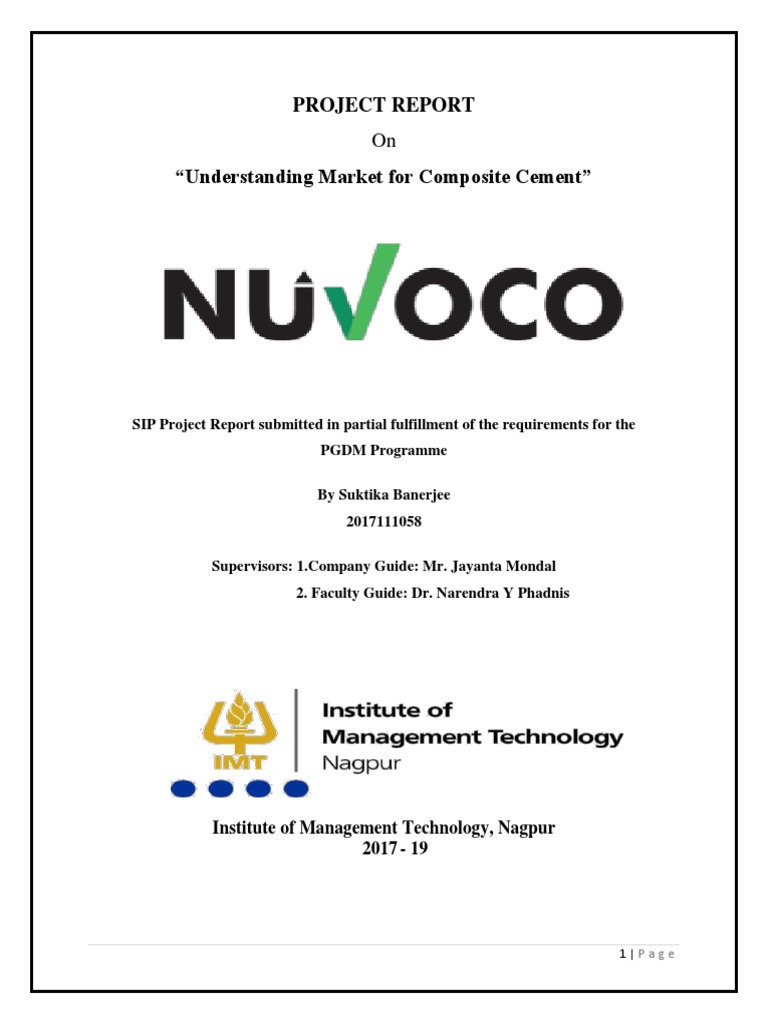 Project Report: SIP Project Report Submitted in Partial Fulfillment of The Requirements For The ...