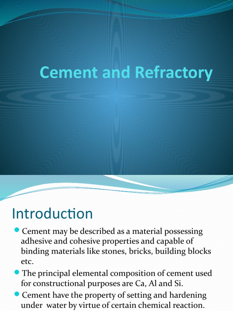 Understanding the Manufacturing Process and Applications of Cement and ...