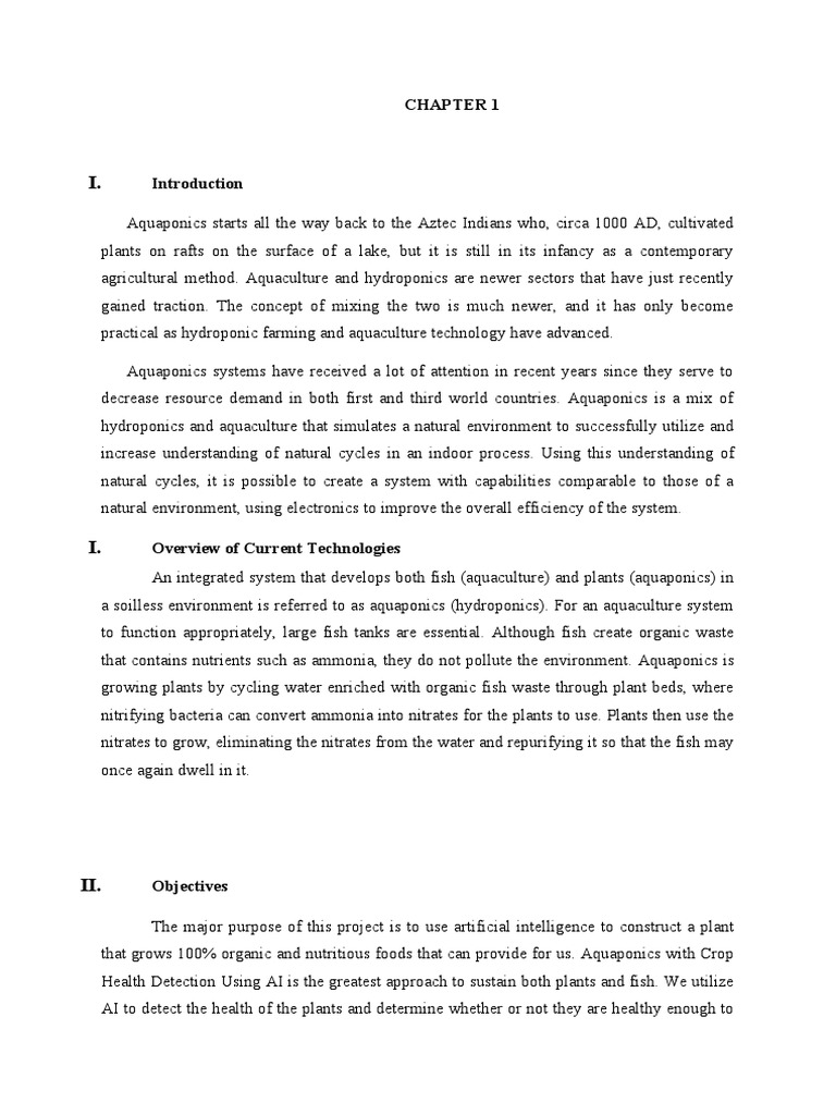 Thesis Chapters 1-3 Group 5 | PDF | Aquaponics | Agriculture