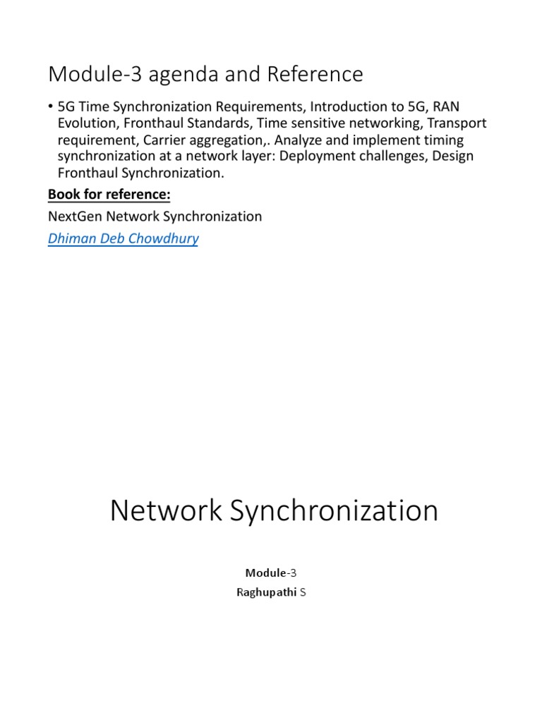 Module-3 Agenda and Reference | PDF | Computer Data | Telecommunications