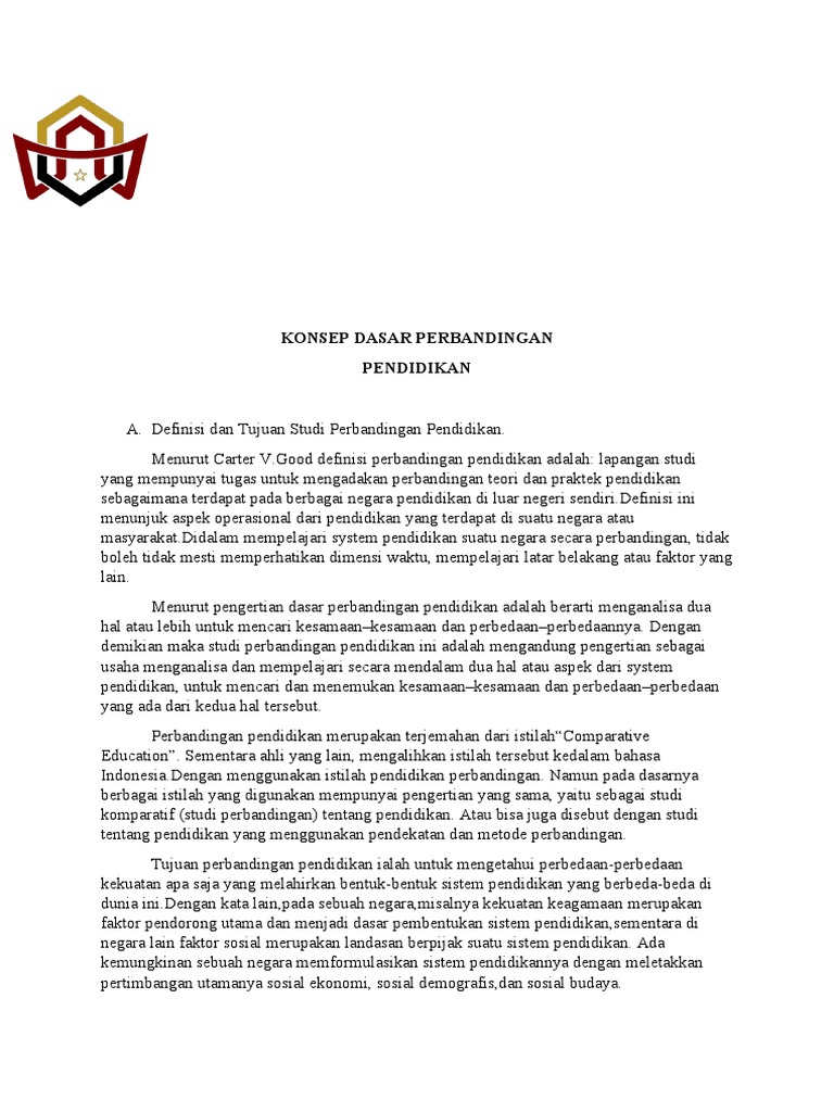 Konsep Dasar Perbandingan Pendidikan | PDF