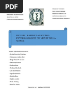 Anat Physio ORL | PDF | Oreille | Système vestibulaire