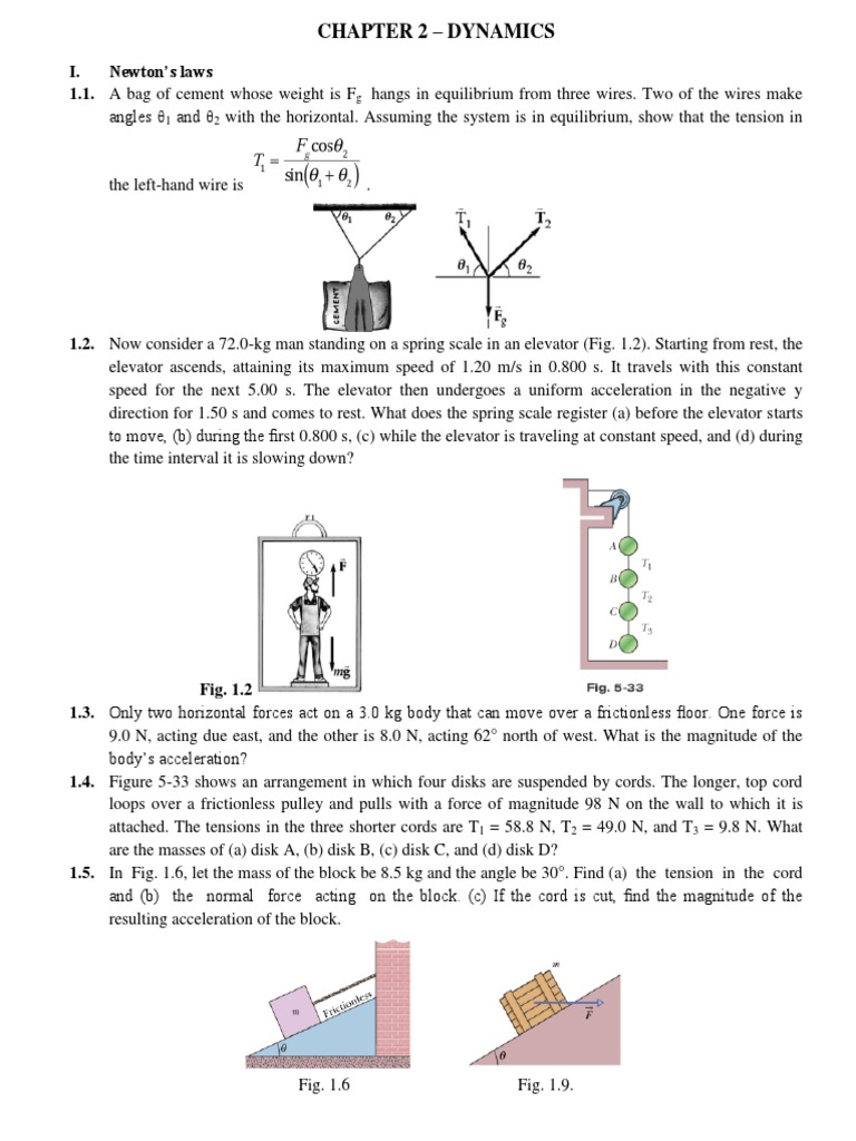 Chapter 2 - Dynamics | PDF | Force | Potential Energy