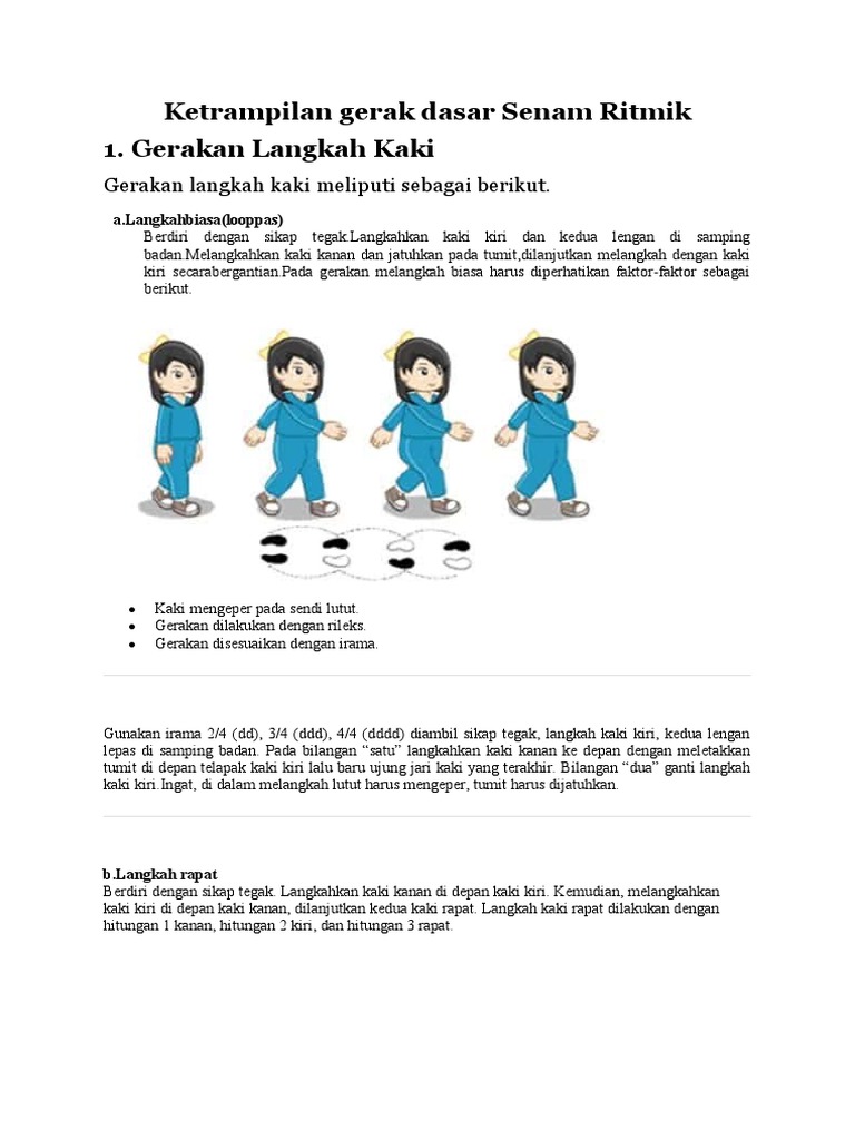 Gerak Dasar Senam Ritmik | PDF | Kesehatan Holistik