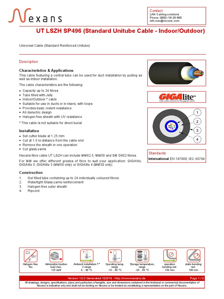 Foc Cable | PDF | Optical Fiber | Building Engineering