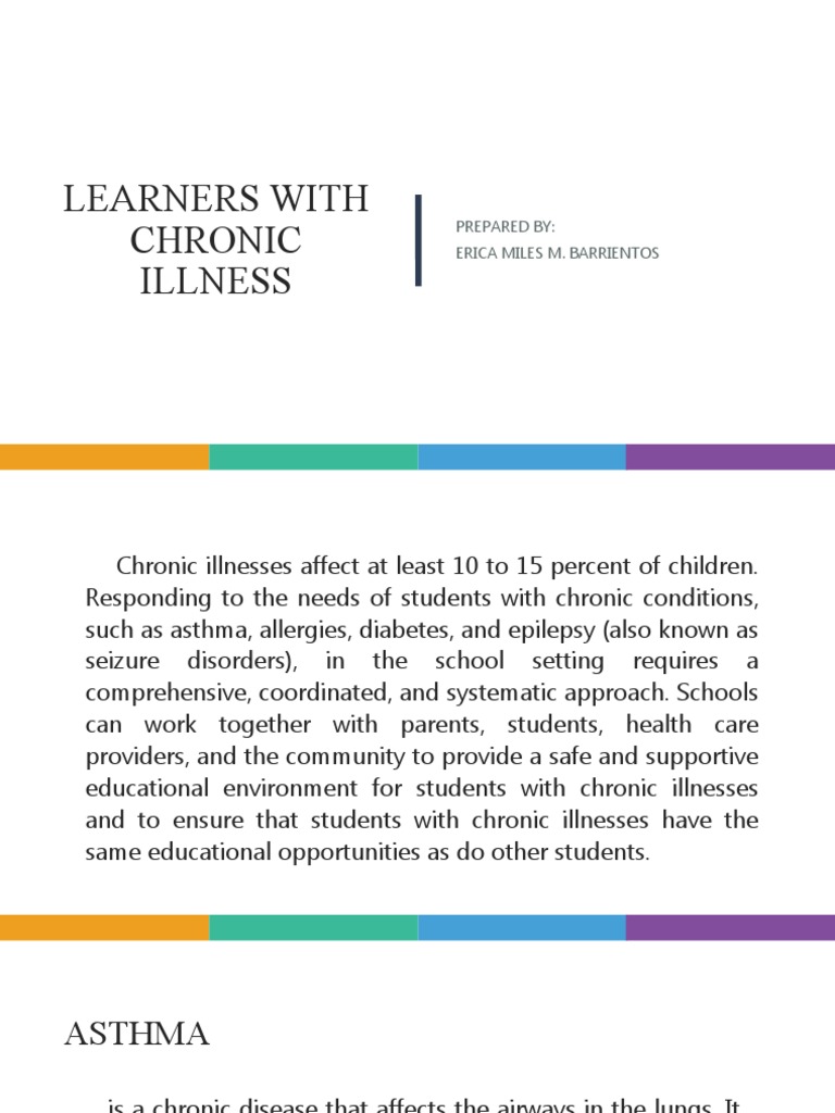 Learners With Chronic Illness | PDF | Allergy | Allergen
