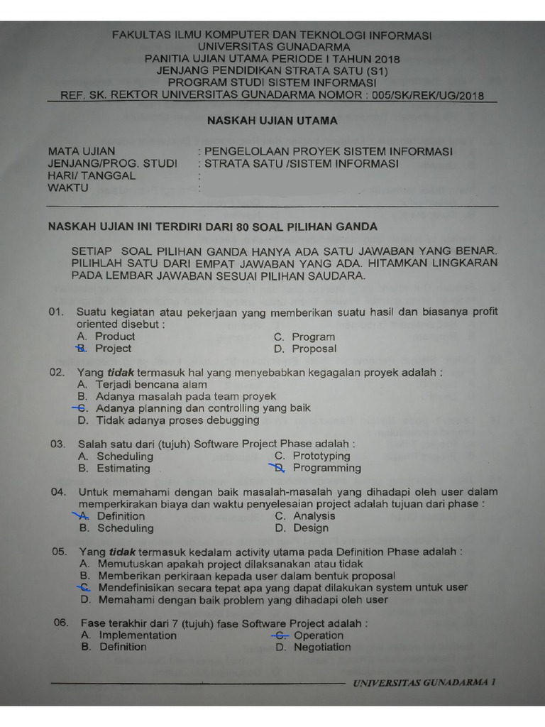 Contoh Soal PPSI 2018 - Opt | PDF