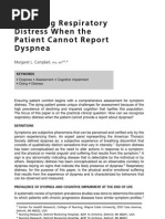 Respiratory Distress Observation Scale | PDF | Breathing | Palliative Care