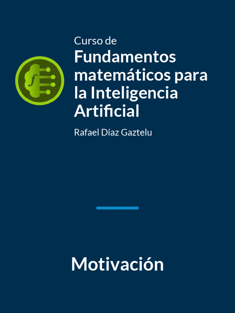 Matematicas para Ai | Descargar gratis PDF | Inteligencia artificial ...