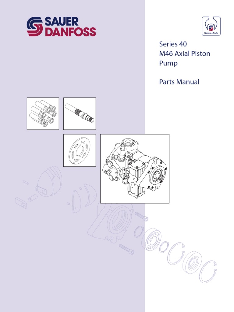 Series 40 M46 Pump Parts Manual | PDF | Pump | Valve