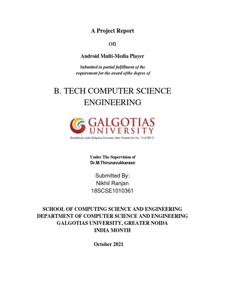 Project Report BT4010 Final | PDF | Android (Operating System) | Mobile App