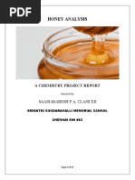 Class XII Chemistry Investigatory Project Analysis of Honey | PDF ...