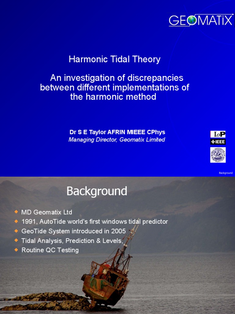 Harmonic Tidal Theory Analysis | PDF | Tide | Classical Mechanics