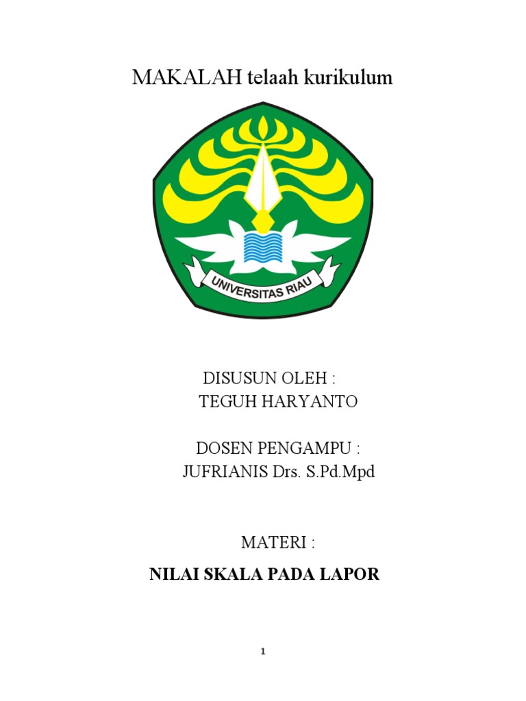 Makalah MENGOLAH NILAI Docx | PDF