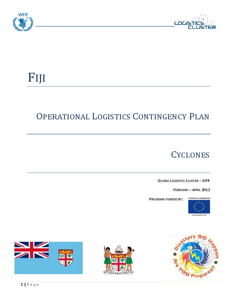 Fiji - Operational Logistics Contingency Plan For Cyclones | PDF ...
