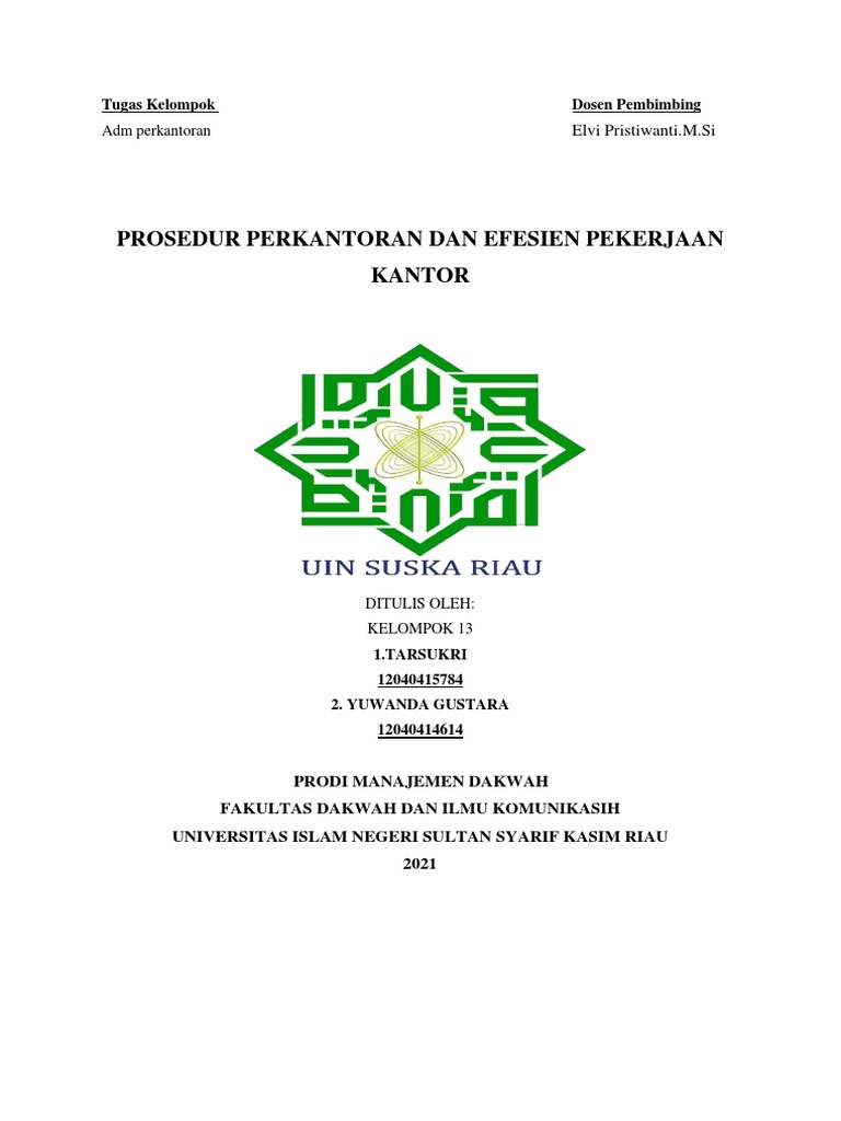 Makalah KLP 13 Adm Perkantoran | PDF