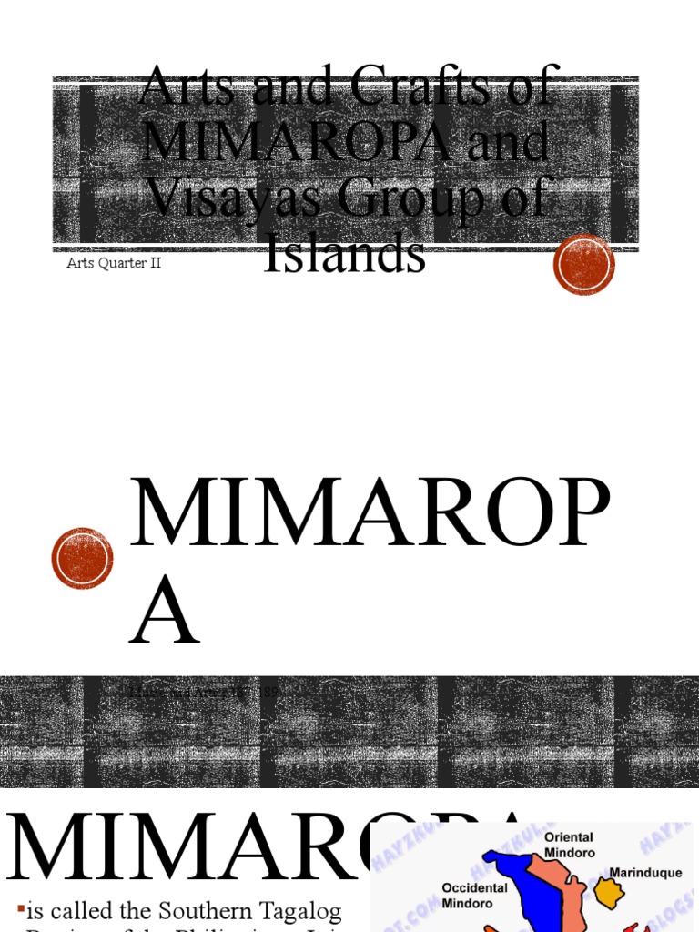 7 Arts and Crafts of MIMAROPA and Visayas Group | PDF