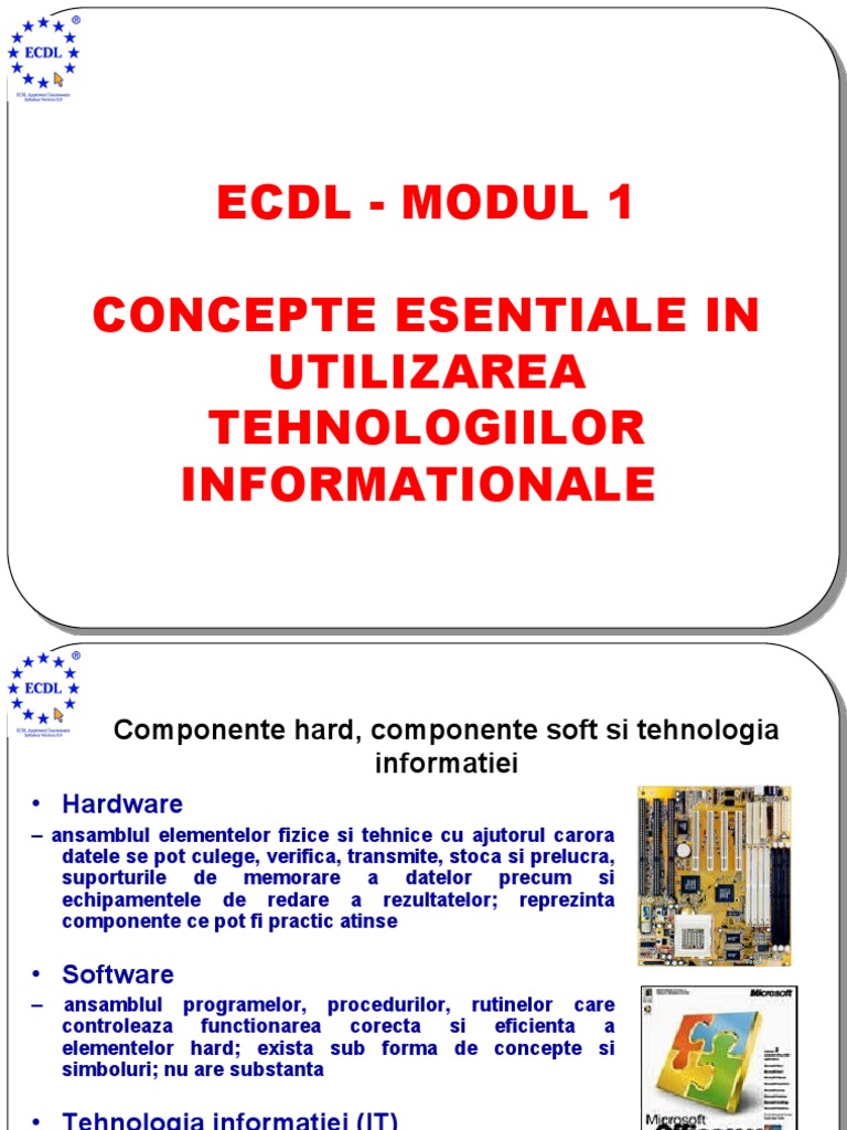 Modulul 1 - ECDL | PDF