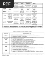 Reflection Paper Rubric: Criteria Exemplar (4) Satisfactory (3 ...