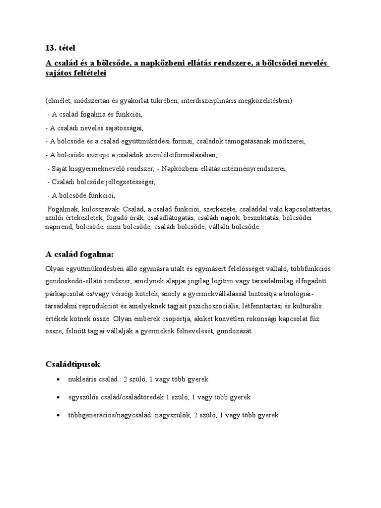 13 - Tétel | PDF