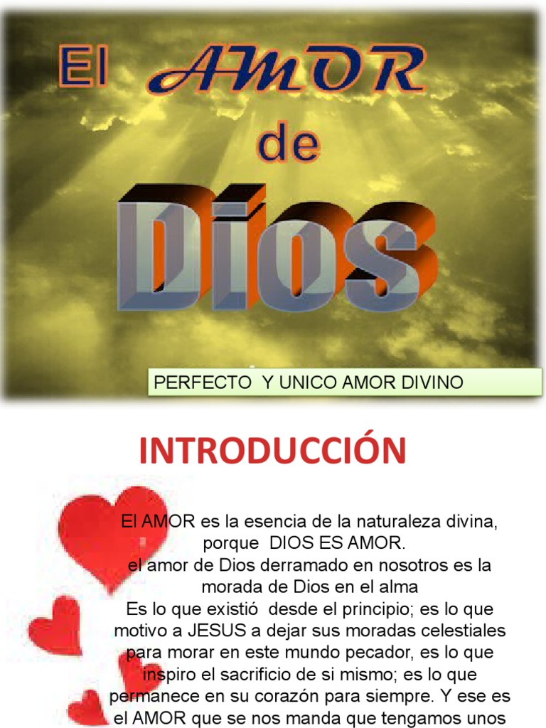 Incomparable Amor de Dios. | PDF | Amor | Dios