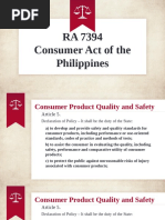 RA 7394 or Consumer Act of The Philippin | PDF | Financial Transaction ...