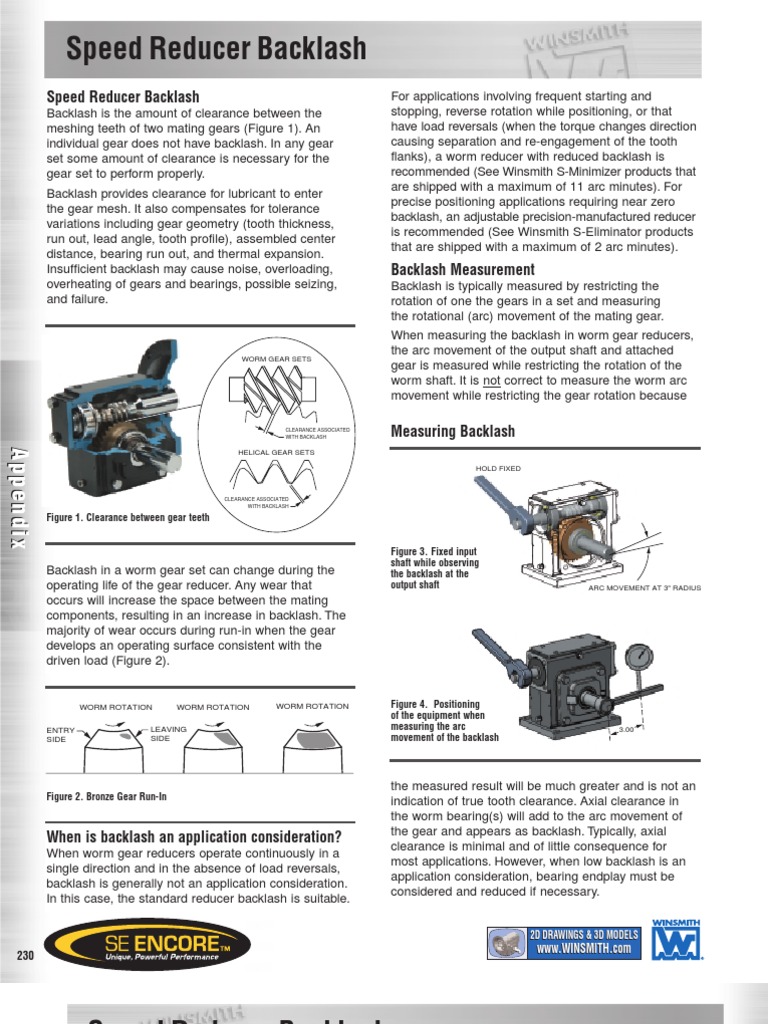 Speed Reducer Backlash | PDF | Gear | Mechanical Engineering