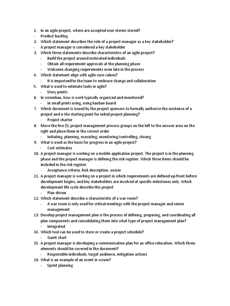 Soal PMR | PDF | Project Management | Agile Software Development