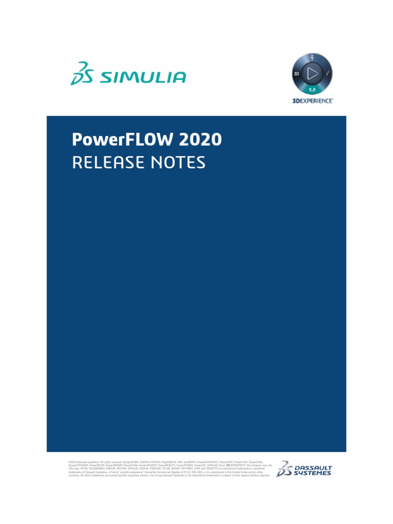 PowerFLOW 2020 Release Notes | PDF | License | Graphics Processing Unit