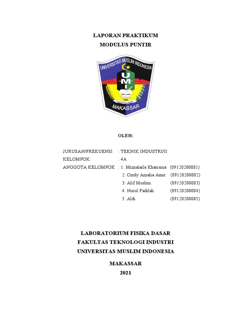 Laporan Modulus Puntir | PDF