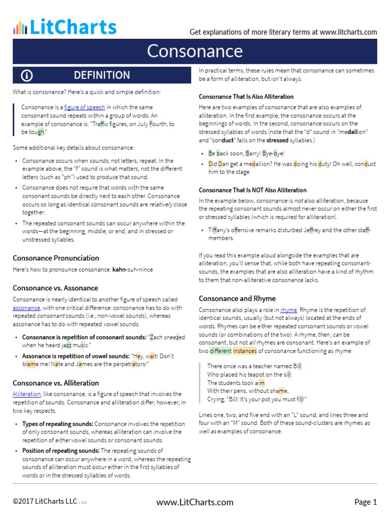 Examples Of Consonance