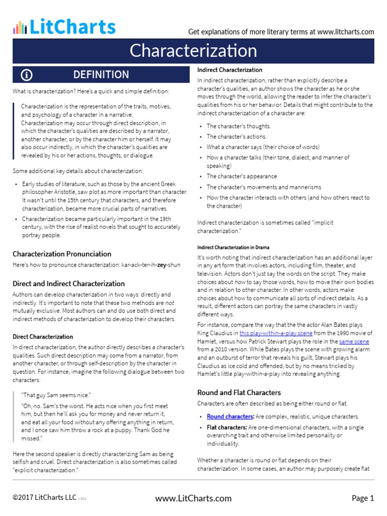 Characterization | PDF