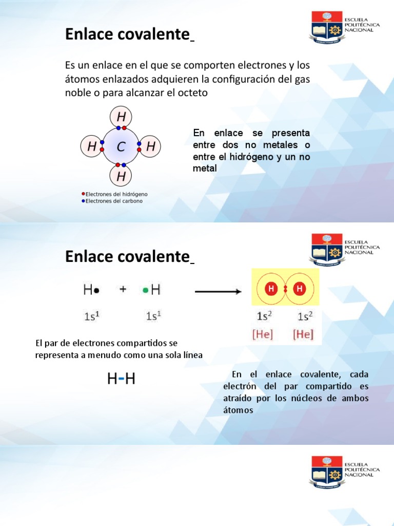 Características y clasificación del enlace covalente | PDF | Enlace covalente | Enlace químico