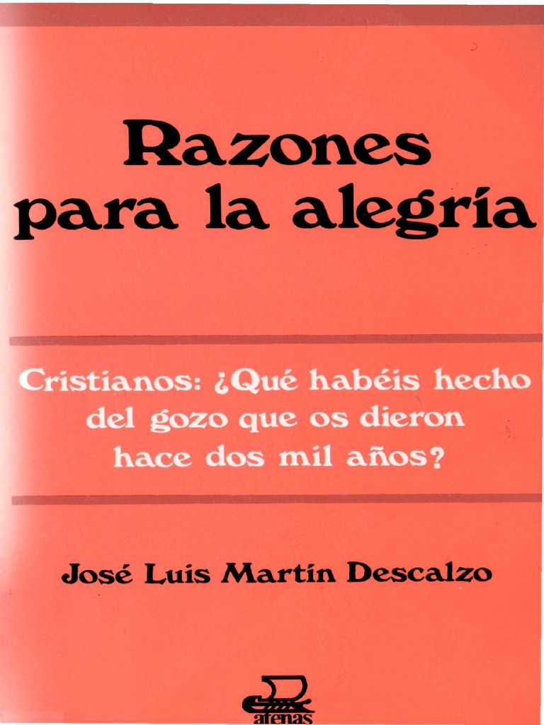 Martin Descalzo Jose Luis-Razones para La Alegria | PDF