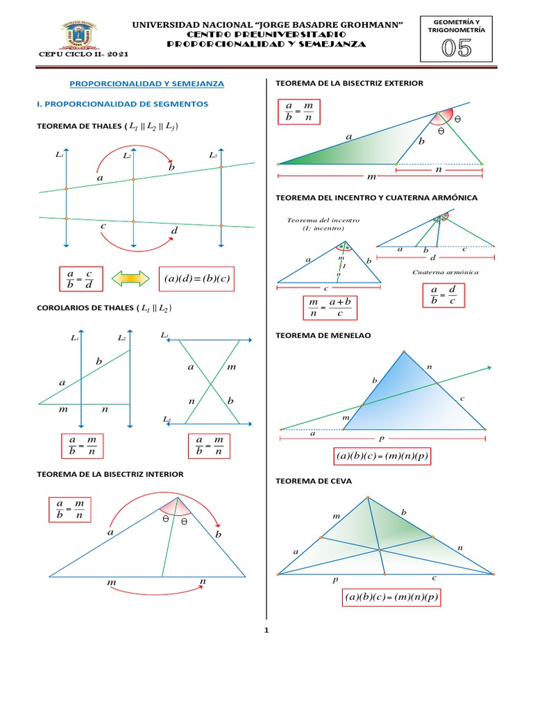 Práct. 05 - Geometría y Trigonometría | PDF | Matemática Elemental ...