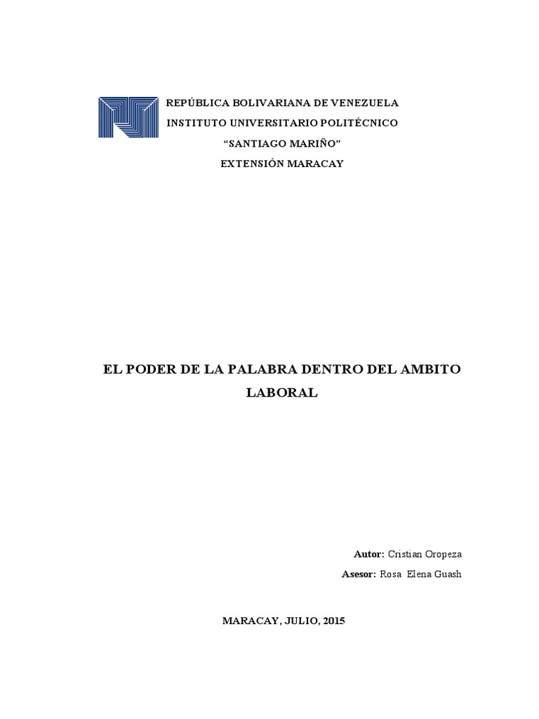 Informe de La Palabra Completo | PDF | Comunicación | Business