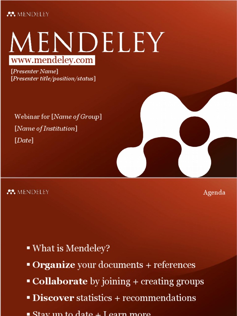 Mendeley Teaching Presentation | PDF | Portable Document Format | Computing