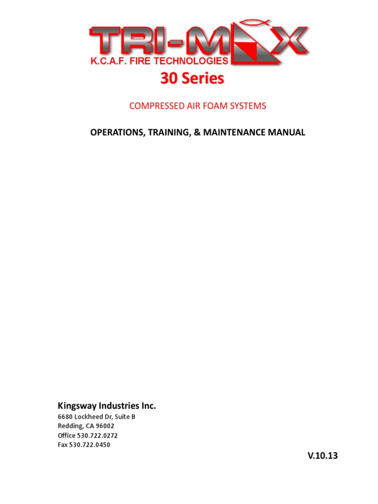 Manual TRI-MAX CAFS | PDF | Valve | Fires
