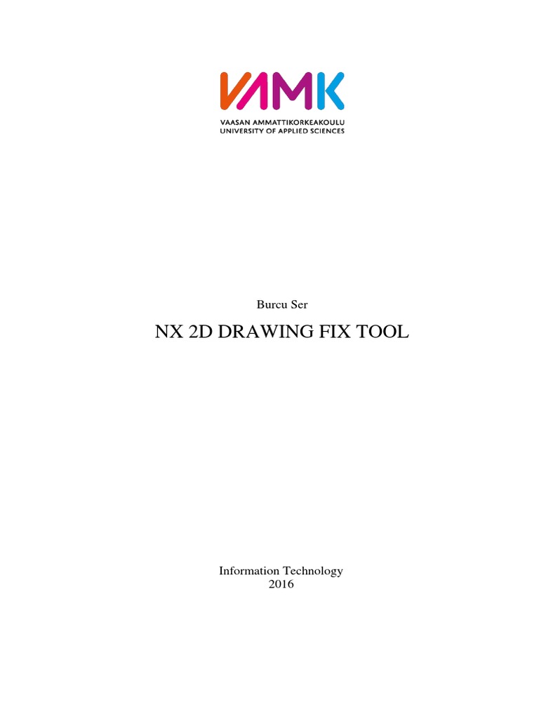 NX 2D Drawing Fix Tool: Burcu Ser | PDF | Product Lifecycle | Class ...