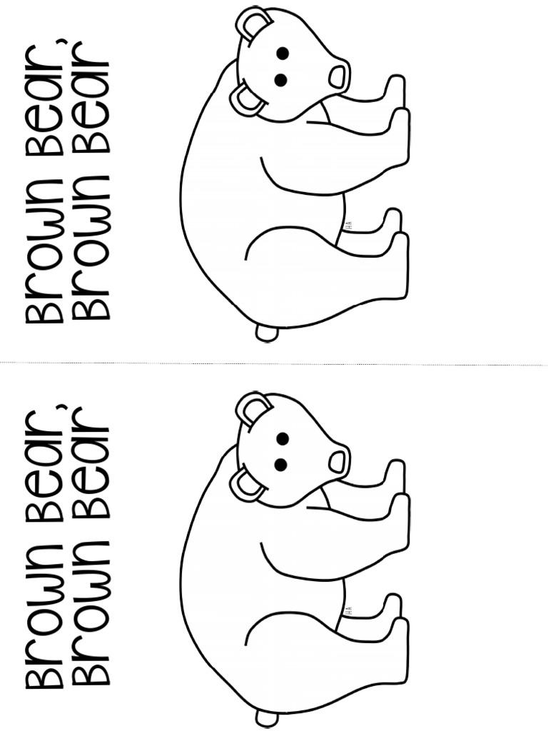 Brown Bear Story Retelling Activity | PDF | Cooking, Food & Wine ...