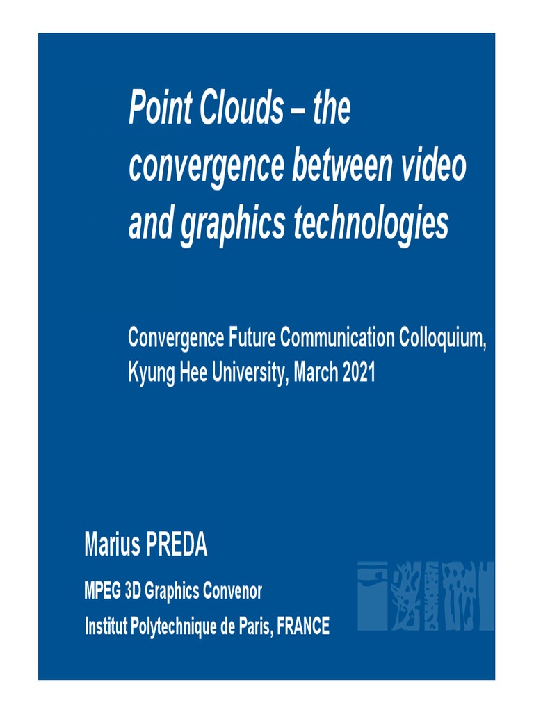 Point Cloud Compression in MPEG | Download Free PDF | Data Compression | Information And ...
