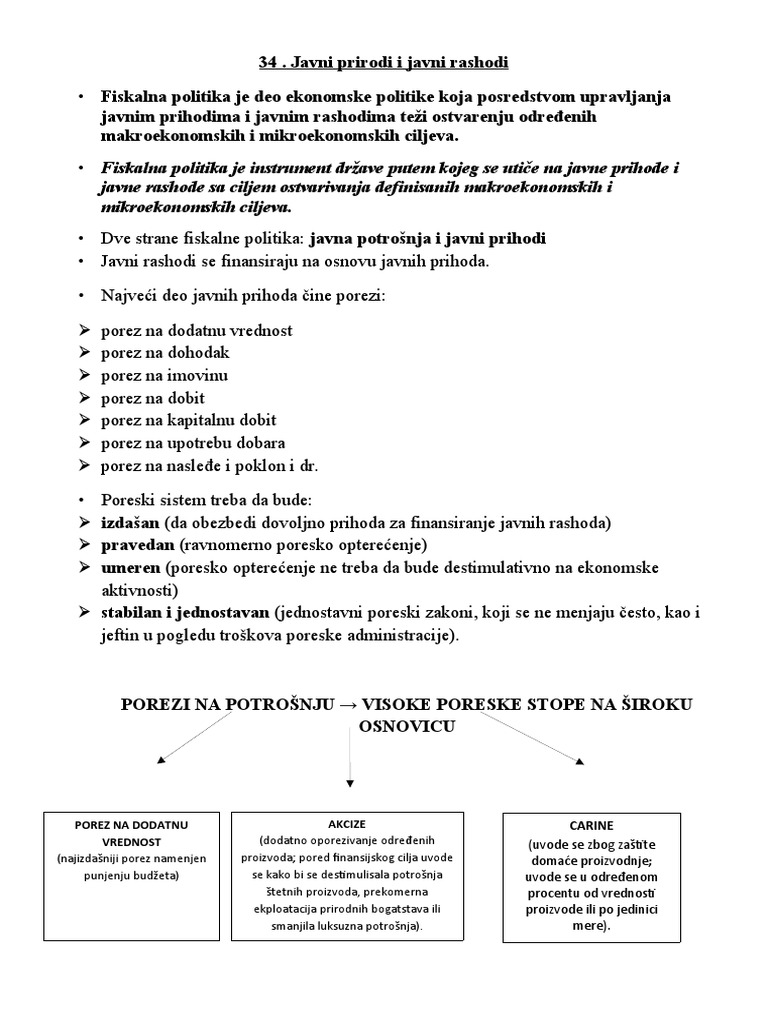 Privredni Sistem I Ek. Politika 2.deo | PDF