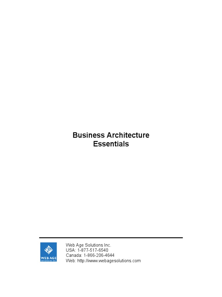 Business Architecture Fundamentals | PDF | Enterprise Architecture ...