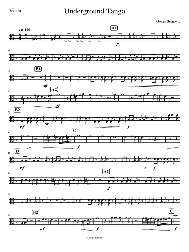 Underground Tango Viola | PDF