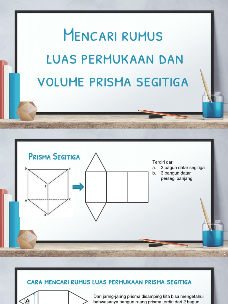 Luas Permukaan Dan Volume Prisma Segitiga | PDF