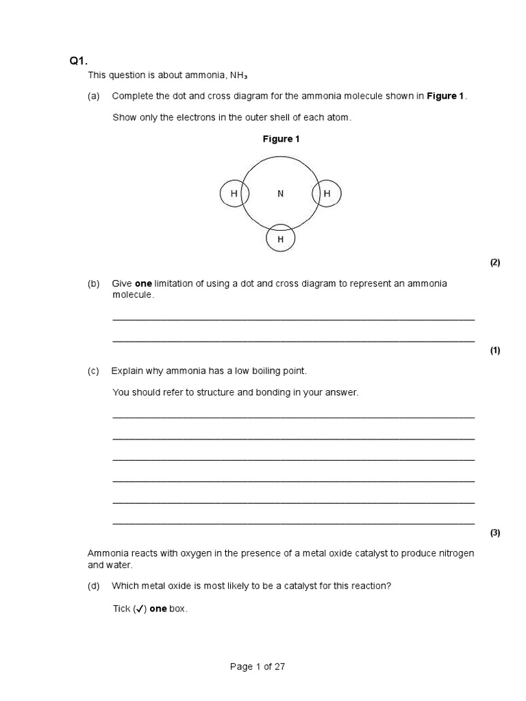 Y9 C3 Exam Questions Revision | PDF | Chemical Bond | Oxide