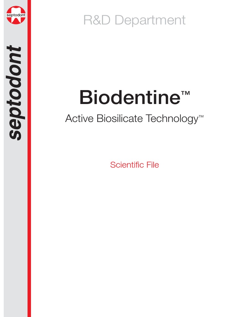Biodentine Scientific File | PDF | Chemical Substances | Physical Sciences