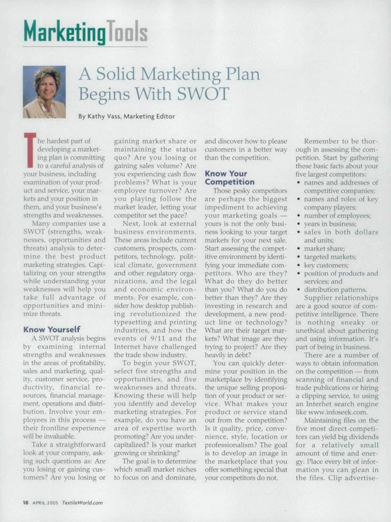 SWOT Analysis for Effective Marketing | PDF | Swot Analysis | Marketing