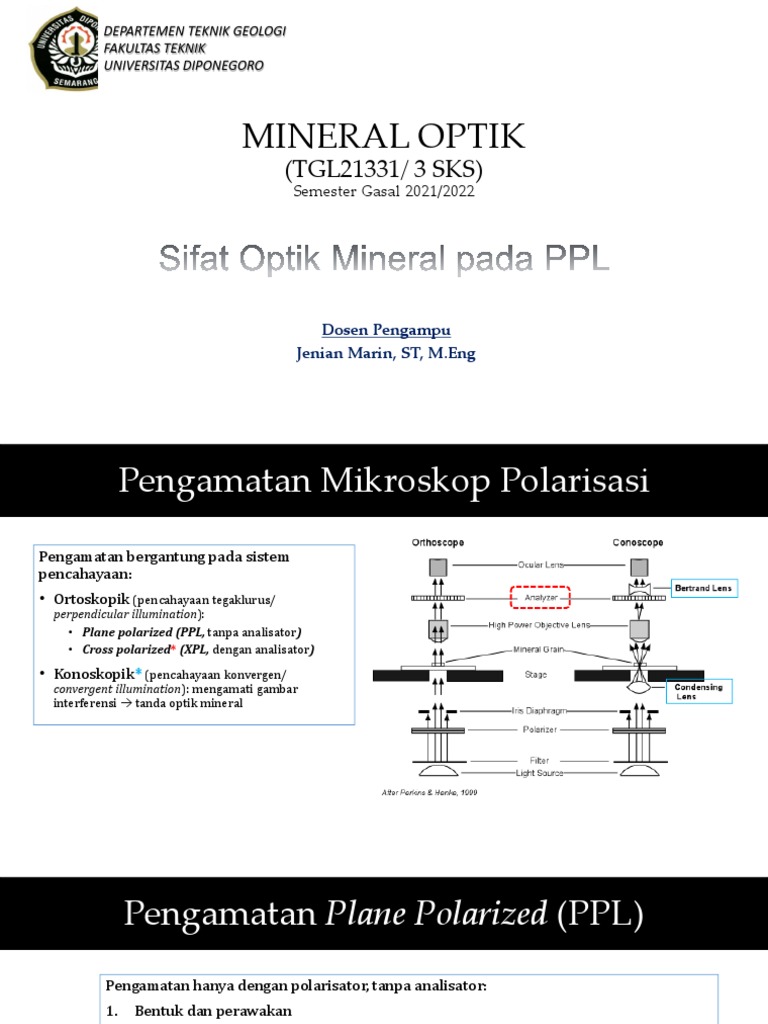 Mineral Optik 5 - Pengamatan PPL | PDF
